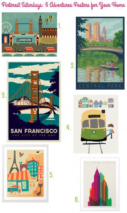 Pinterest Saturdays: 6 Adventures Posters for Your Home | Style for a ...